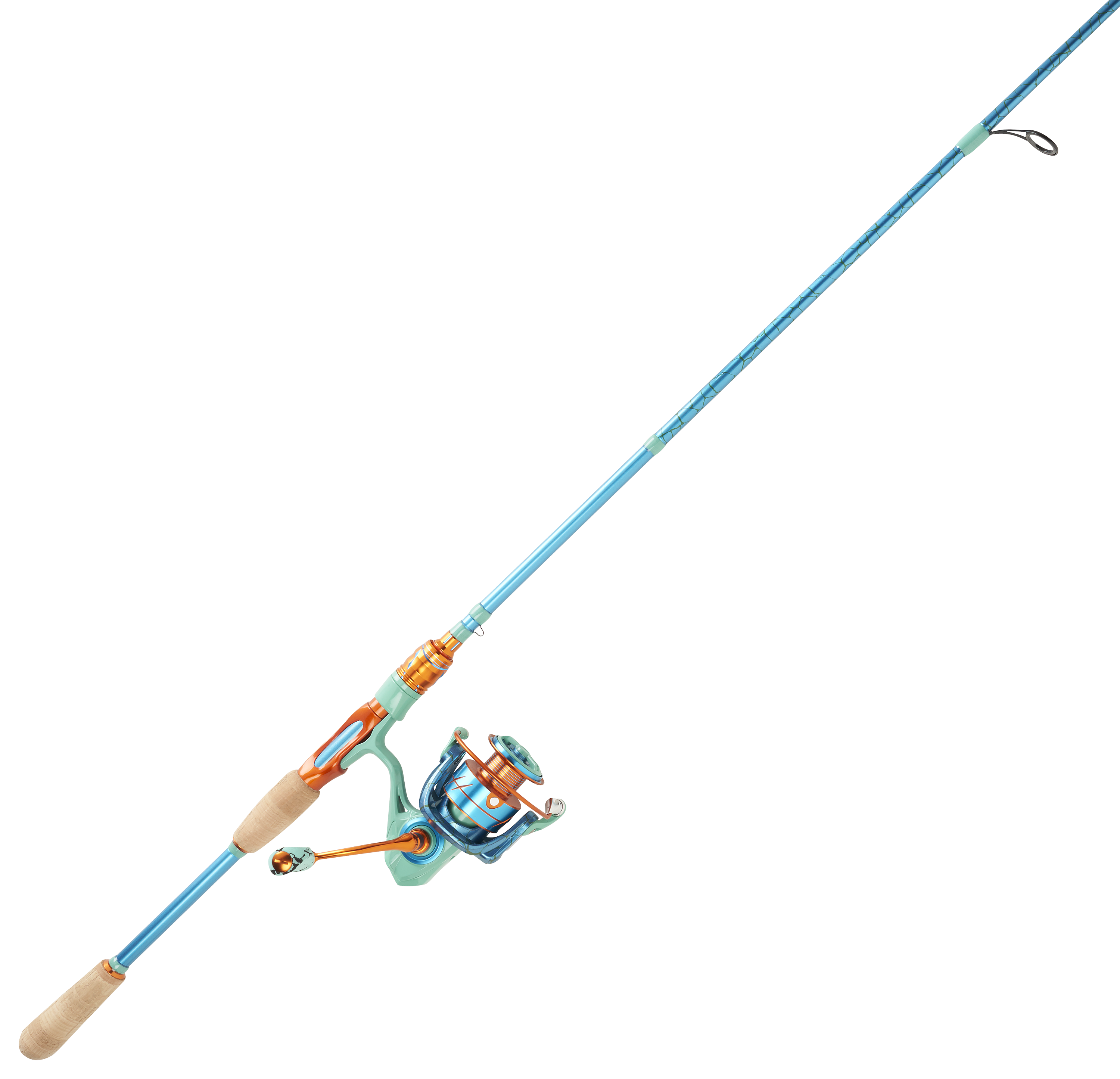 Bass Pro Shops Prodigy Spinning Combo in Teal/Orange | Cabela's